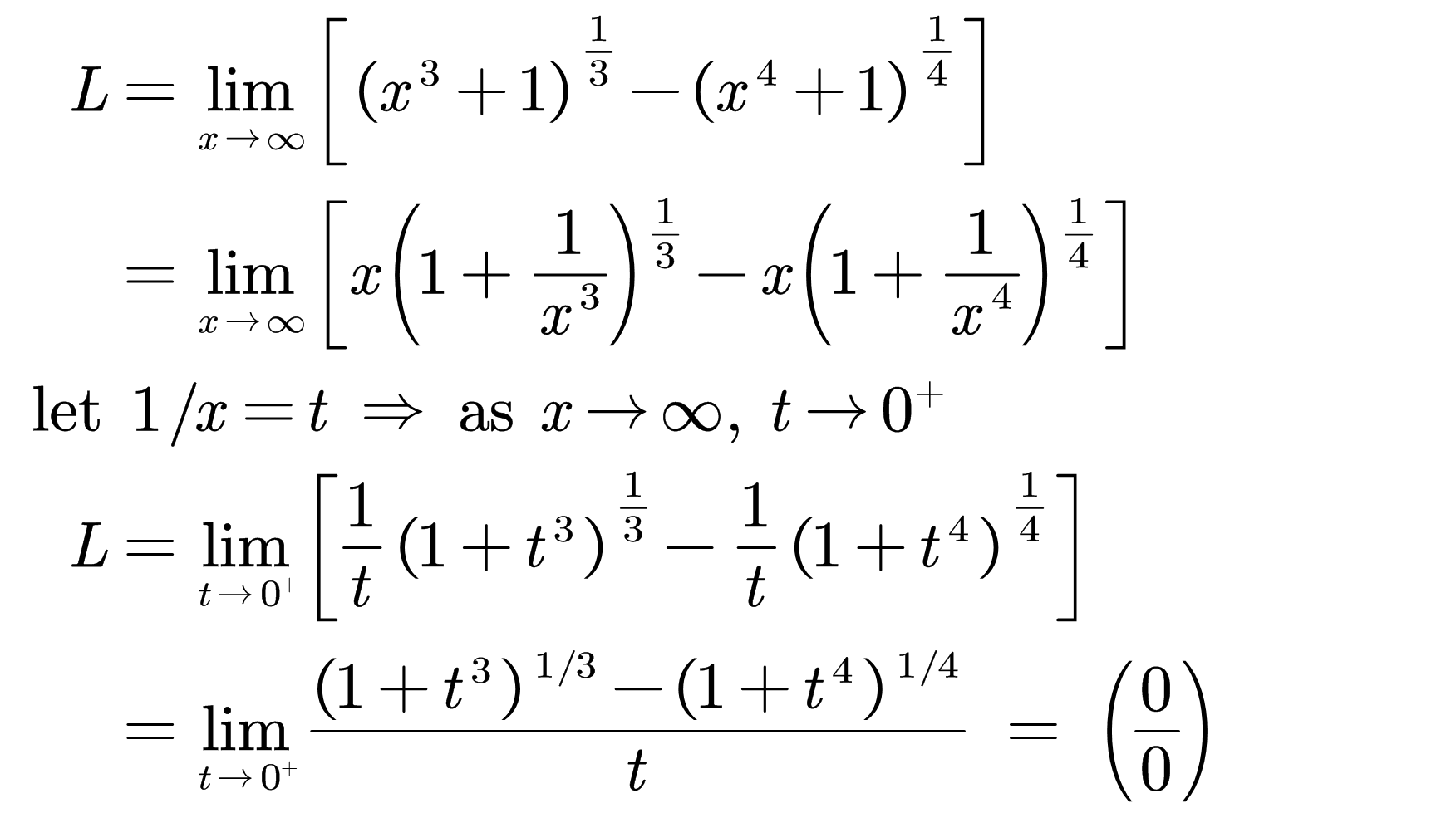 Limits Examples – Mathematical Mysteries